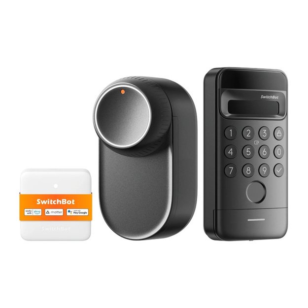 SwitchBot Ultra 3-in-1 smart lock with Hub Mini Matter control panel ...